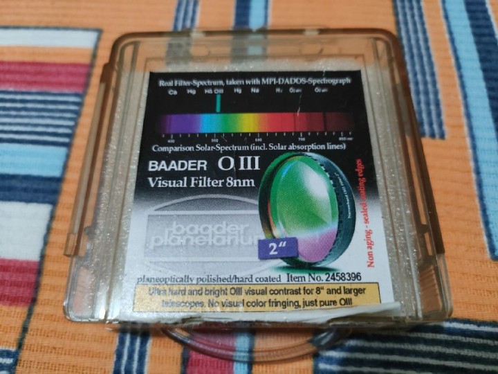 VENDO: Filtro OIII da 2" Baader per Visuale 8nm in Eccellenti ...