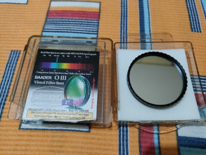 VENDO: Filtro OIII da 2" Baader per Visuale 8nm in Eccellenti ...