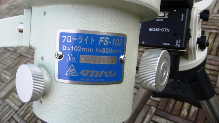 VENDO: TAKAHASHI FS 102 NSV | Astrosell